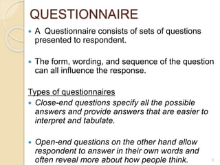 a structural questionnaire | PPTX