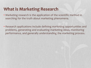 introduction to Marketing Research | PPT