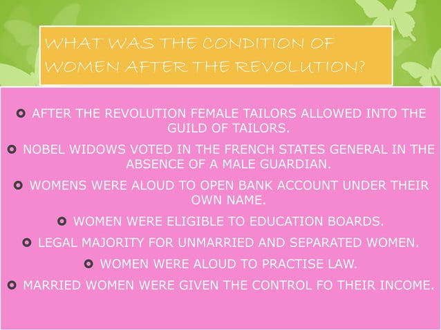 Did Women Have a Revolution? | PPTX