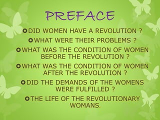 Did Women Have a Revolution? | PPTX