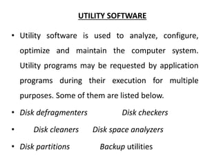 Introduction to Computer Softwares | PPTX