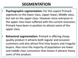 PRIMARK: THE PRICELESS EXPERIENCE | PPTX