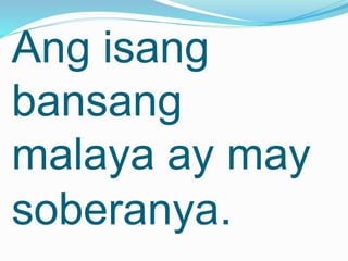 Soberanya ng Pilipinas | PPTX