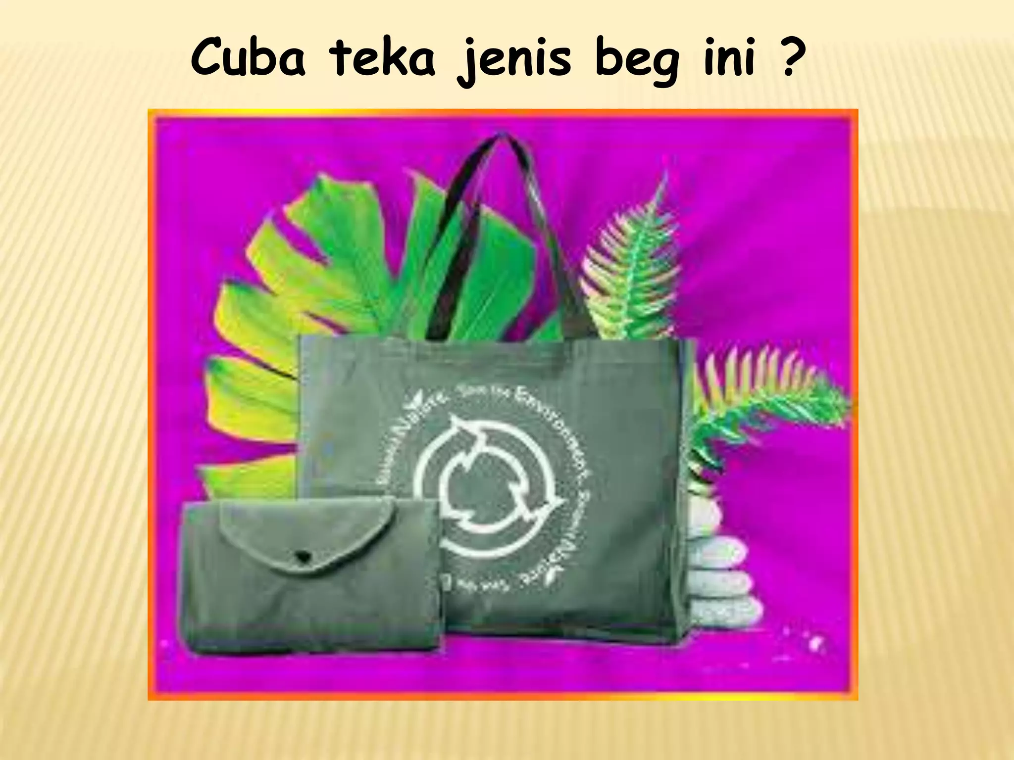 CUBA TEKA JENIS BEG | PPT