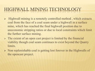 HIGHWALL MINING | PPT