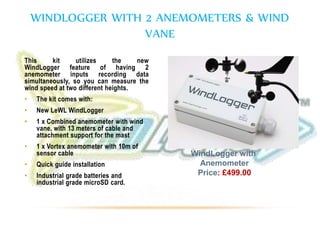 WindLogger Products and Prices | PPT