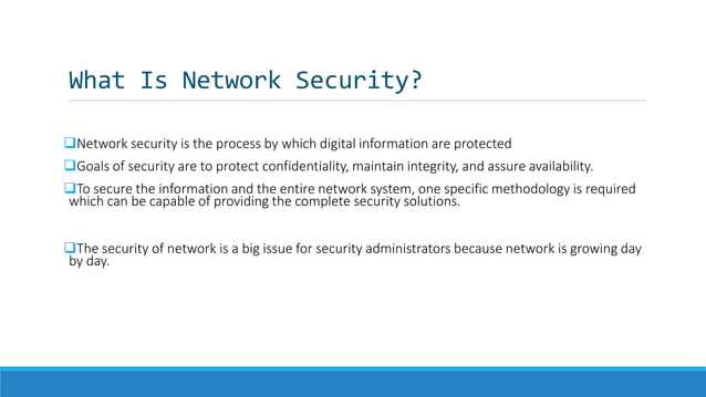 Network Security: Attacks, Tools and Techniques | PPTX