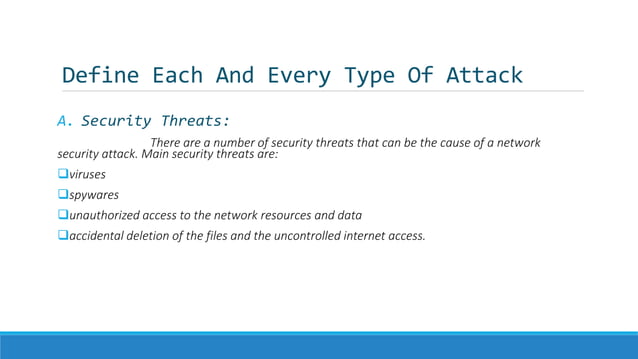 Network Security: Attacks, Tools and Techniques | PPTX