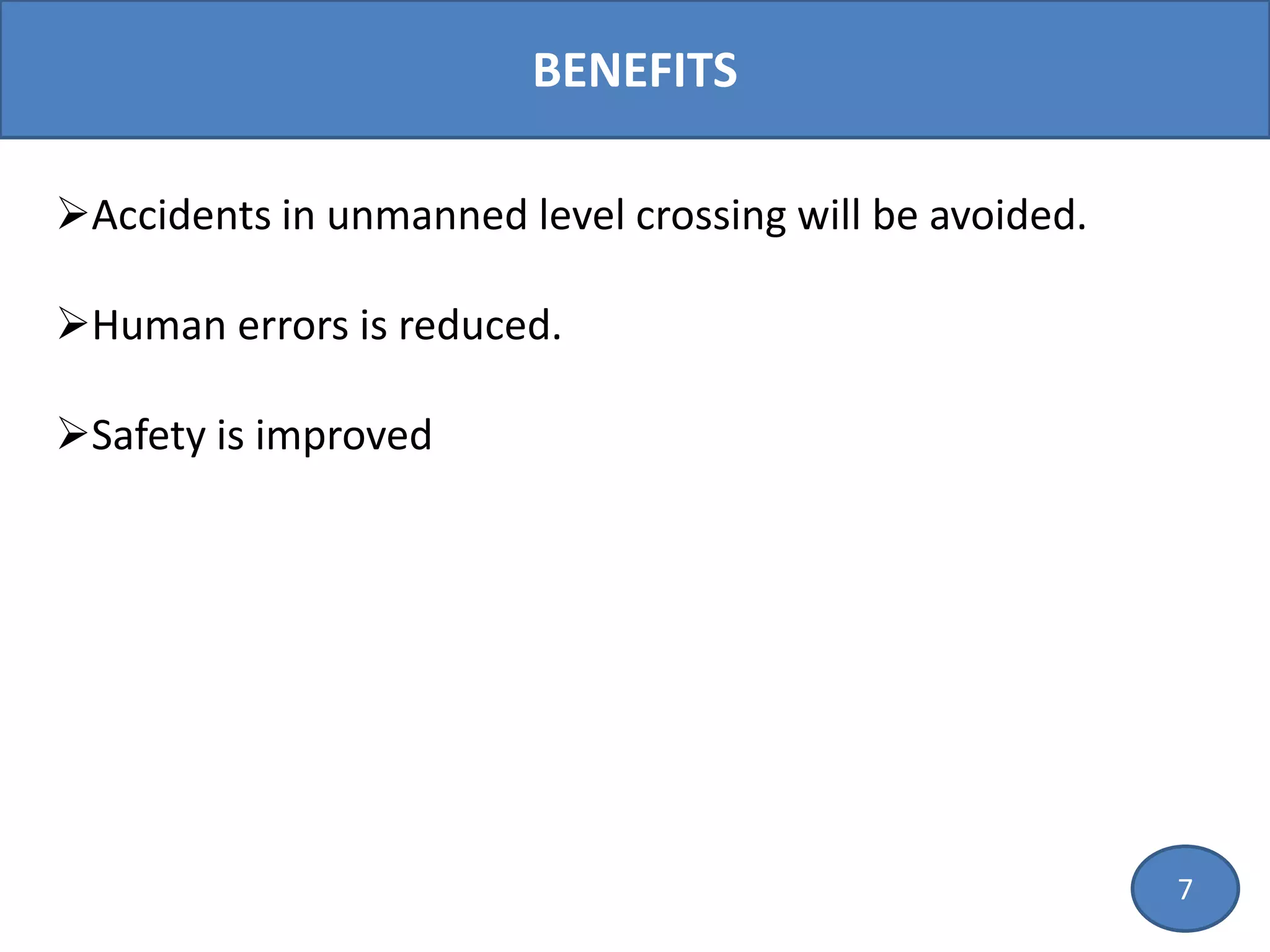 automated alert system for unmanned level crossing | PPT