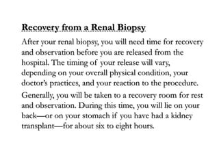 Renal Biopsy. | PPTX