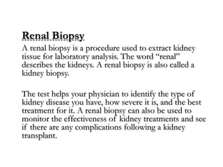 Renal Biopsy. | PPTX