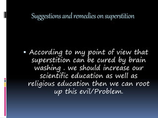 SUPERSTITIONS | PPTX