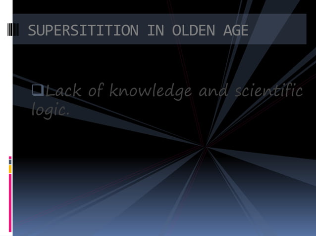 SUPERSTITIONS | PPTX