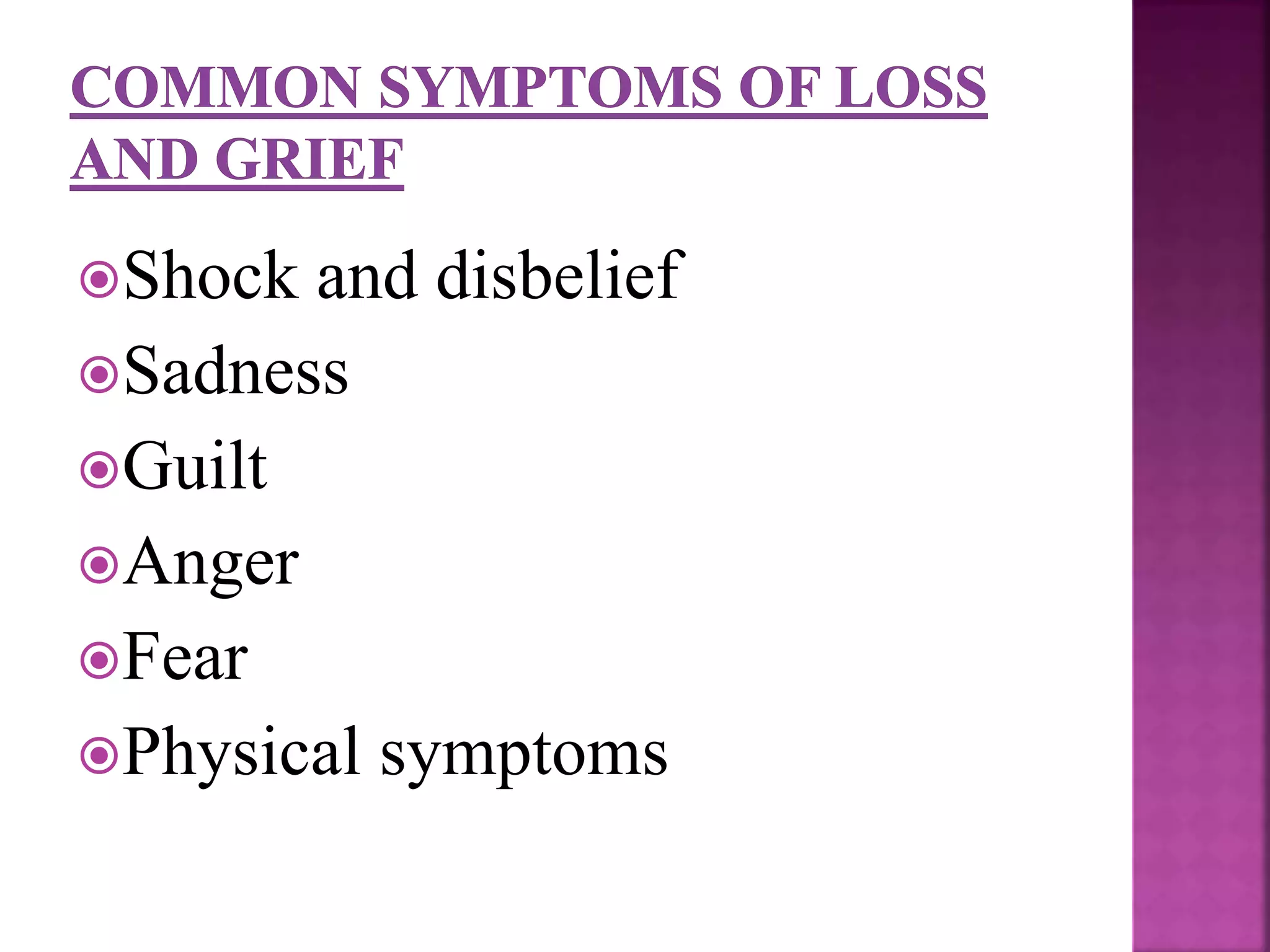 Loss and Grief | PPTX