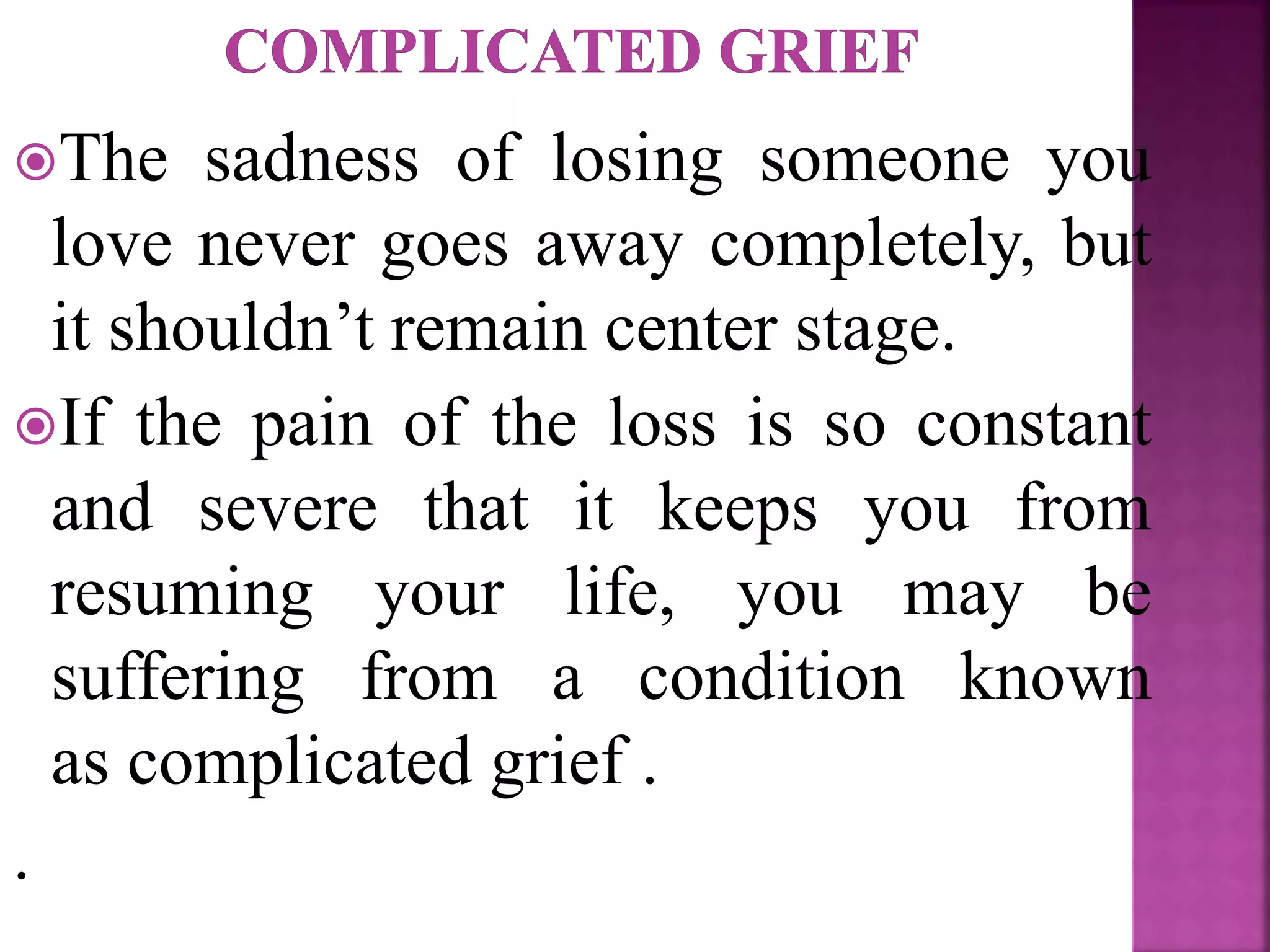 Loss and Grief | PPTX