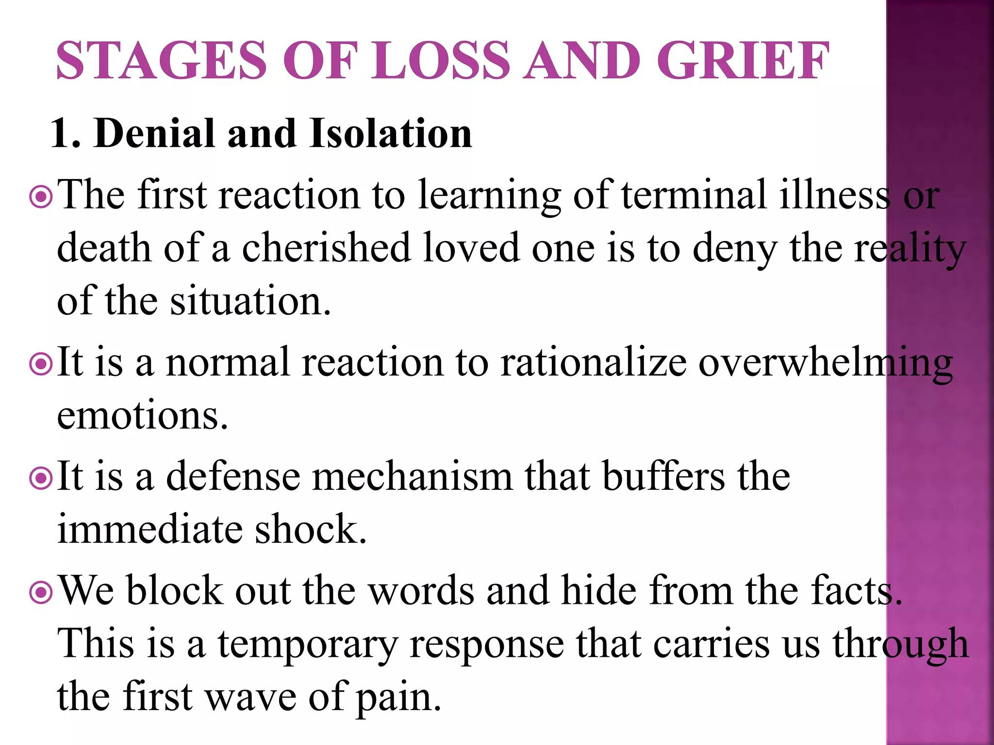 Loss and Grief | PPTX | First Aid | Injuries