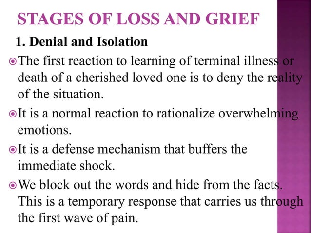 Loss and Grief | PPTX | First Aid | Injuries