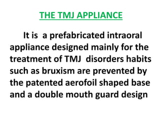 MANAGEMENT OF BRUXISM, LIP BITING AND MASOCHISTIC HABITS | PPTX