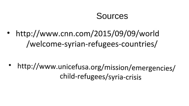 Presentation SYRIAN REFUGEE CRISIS | PPT