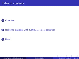 Realtime statistics using Java, Kafka and Graphite | PPT
