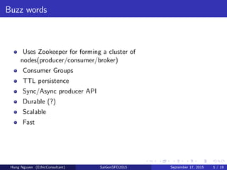 Realtime statistics using Java, Kafka and Graphite | PPT