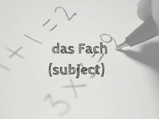 German Back-to-School Vocabulary List | PPTX | Education