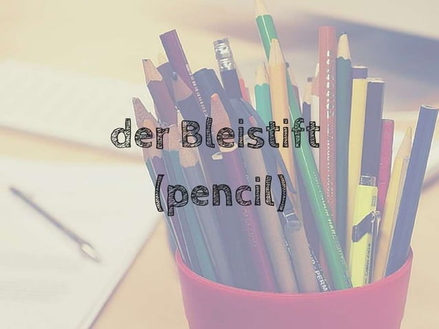 German Back-to-School Vocabulary List | PPT