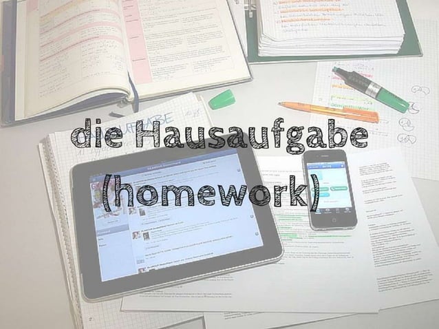 German Back-to-School Vocabulary List | PPT