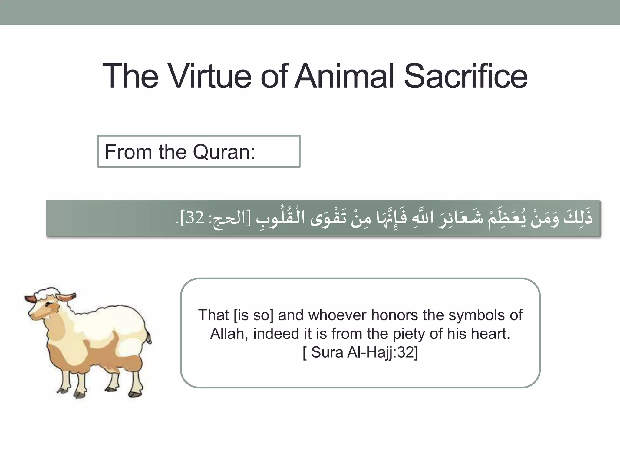 Animal Sacrifice in Islam | PPTX