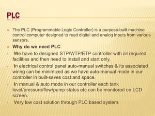 Presentation on water treatment plant | PPTX