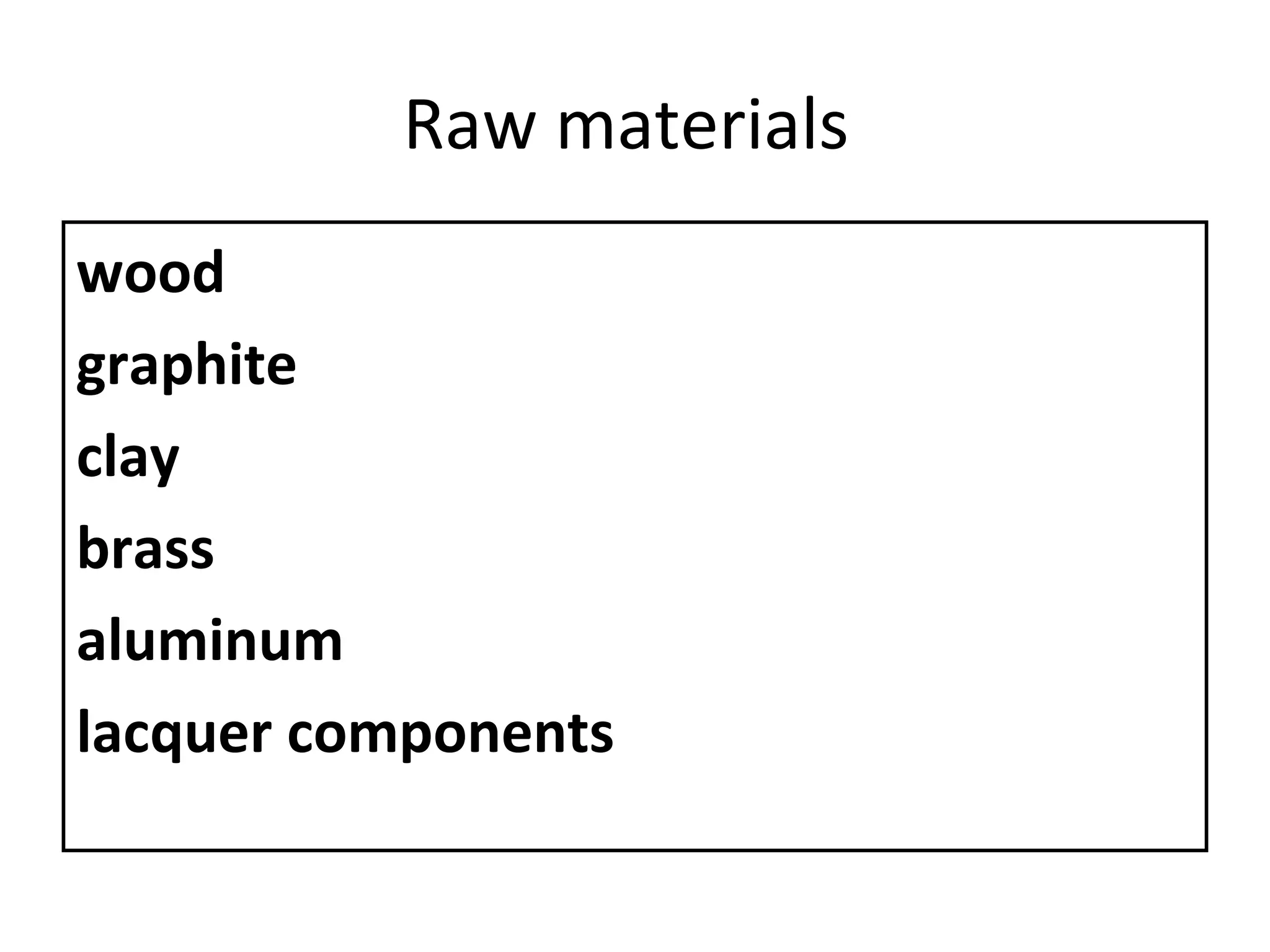 manufacturing of the pencil step by step 4 a | PPT