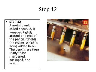 manufacturing of the pencil step by step 4 a | PPT