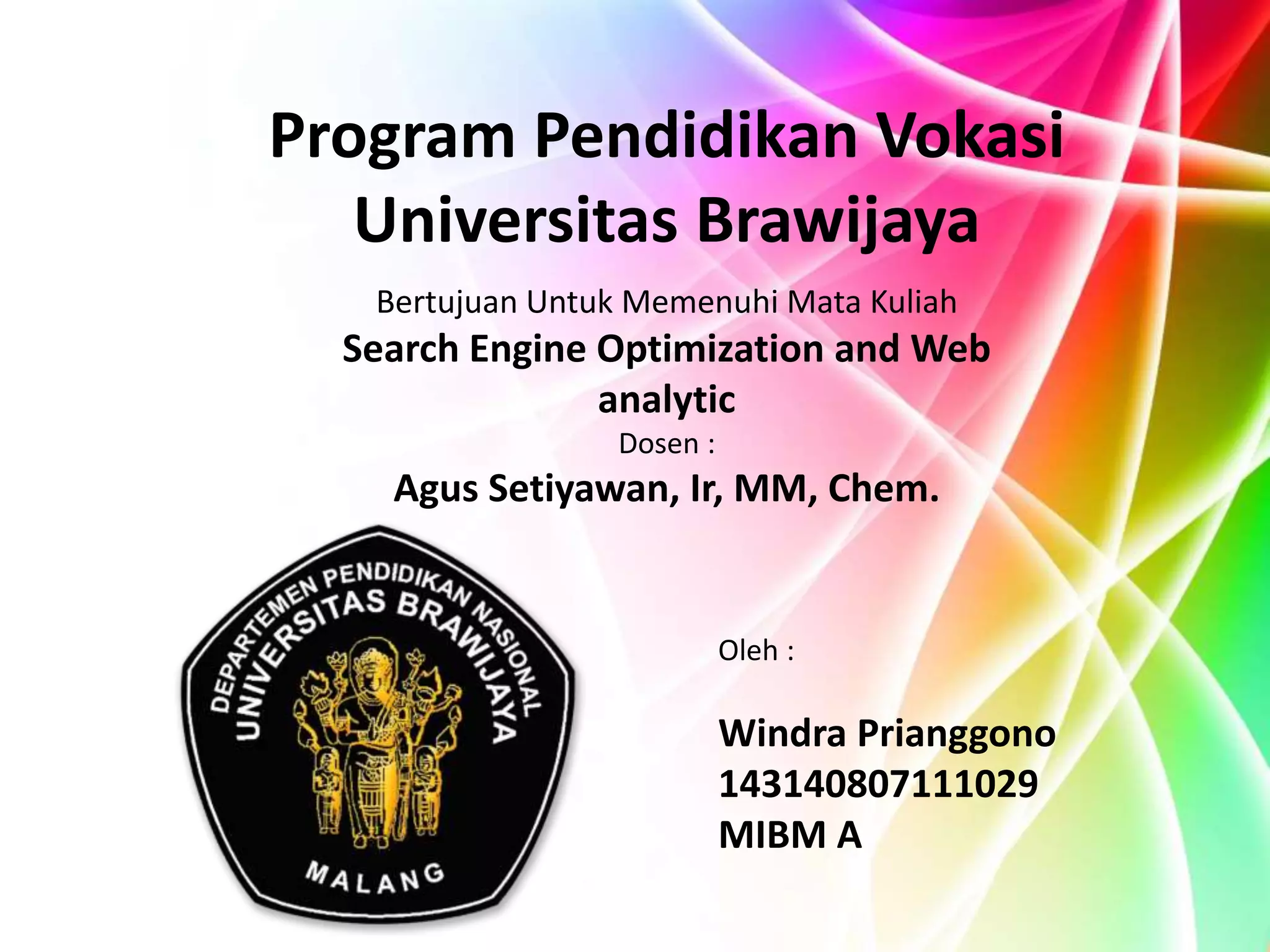 Vokasi. Vokasi UB. Vokasi Universitas Brawijaya. Vokasi UB Malang ...