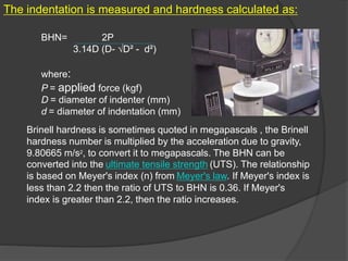 Hardness test | PPTX