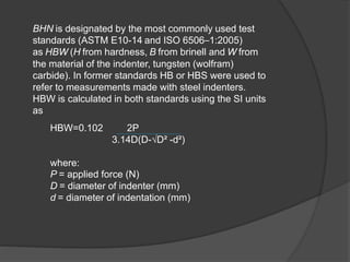 Hardness test | PPTX