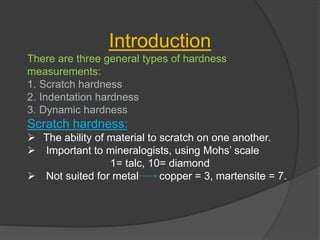 Hardness test | PPTX