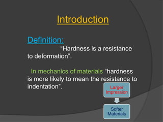 Hardness Definition