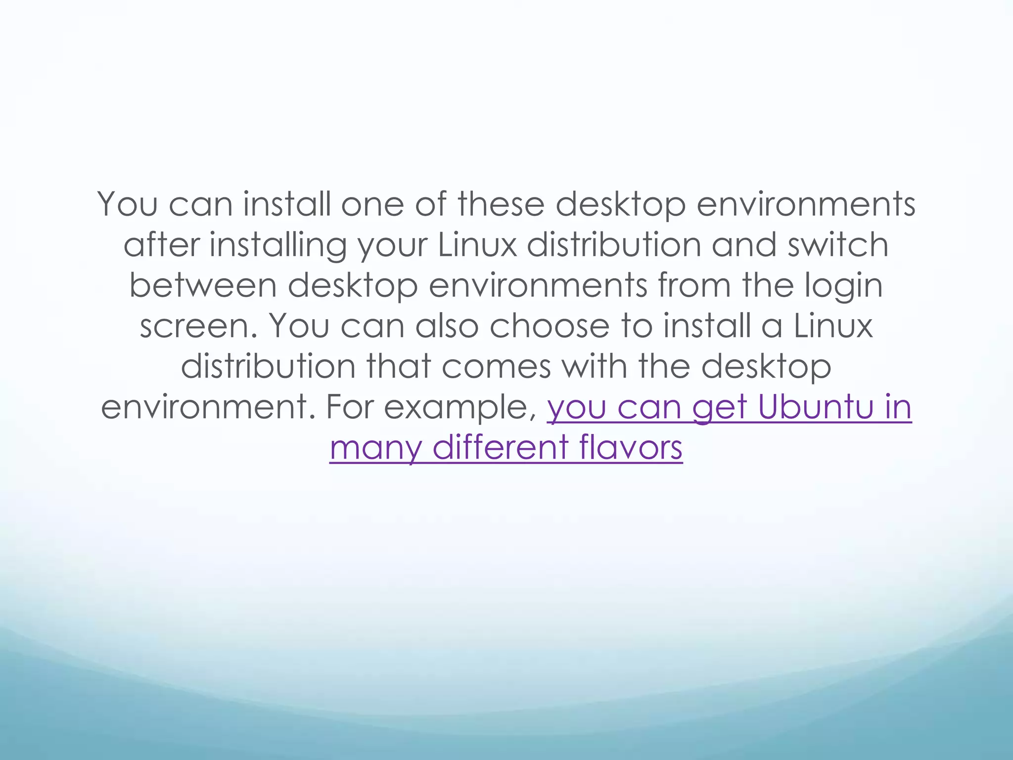 desktop environments | PPT