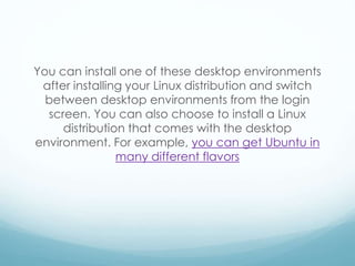 desktop environments | PPT
