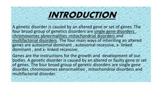 genetic disorder | PPTX
