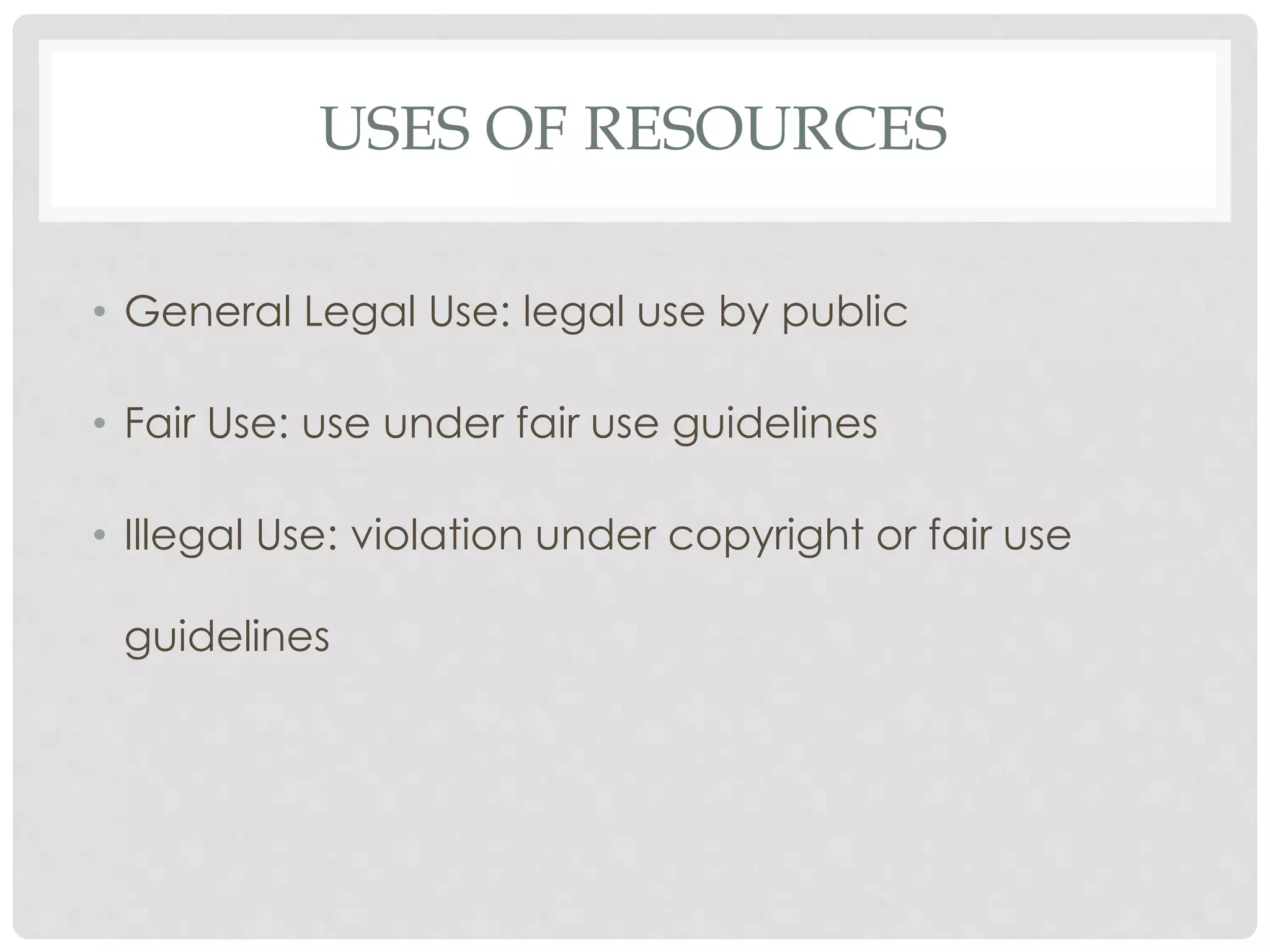 Copyright and Fair Use Presentation | PPTX