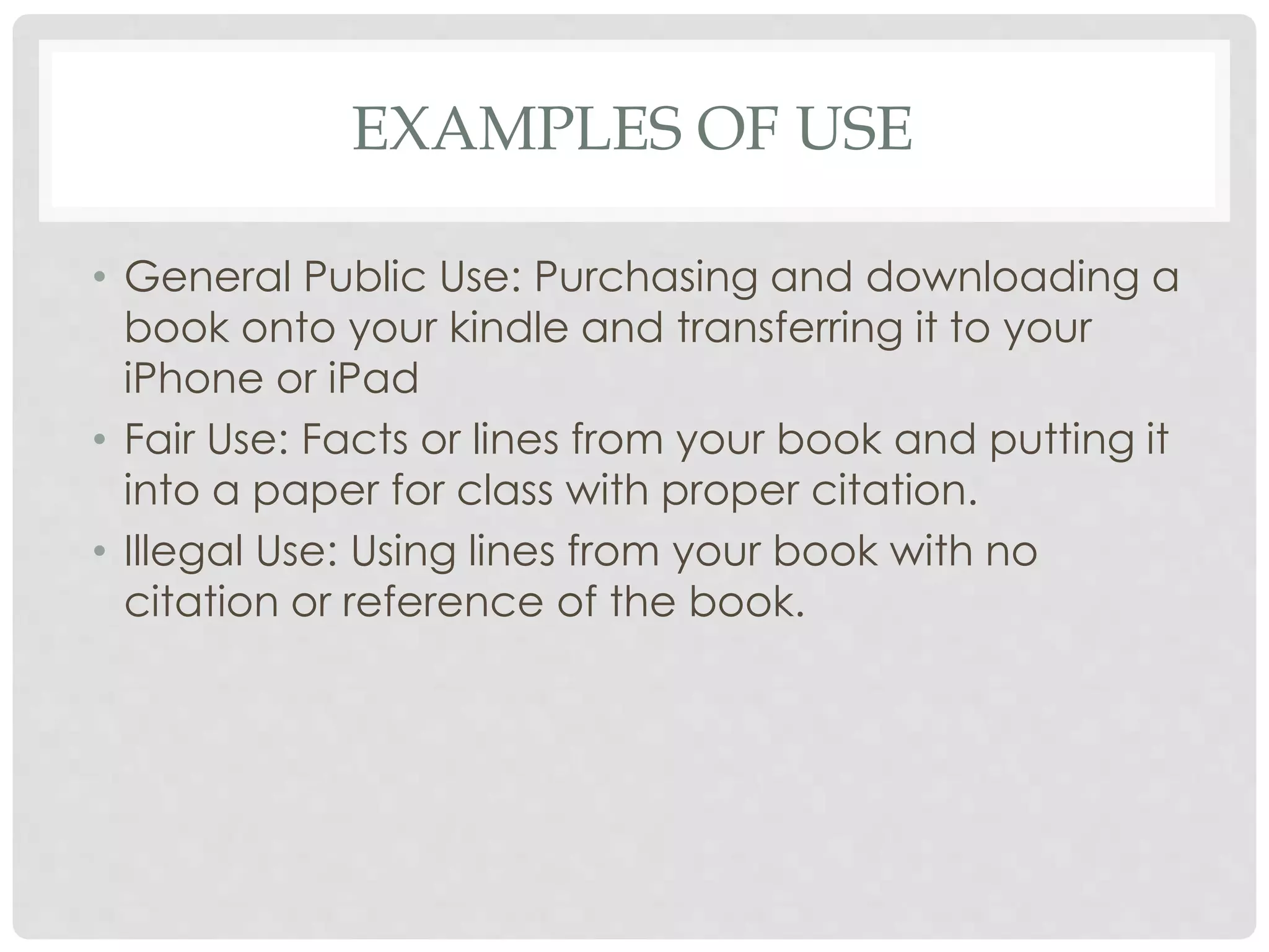 Copyright and Fair Use Presentation | PPTX