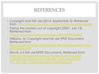 Copyright and Fair Use Presentation | PPTX