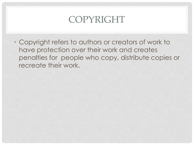Copyright and Fair Use Presentation | PPTX