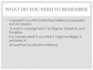 Copyright and Fair Use Presentation | PPTX