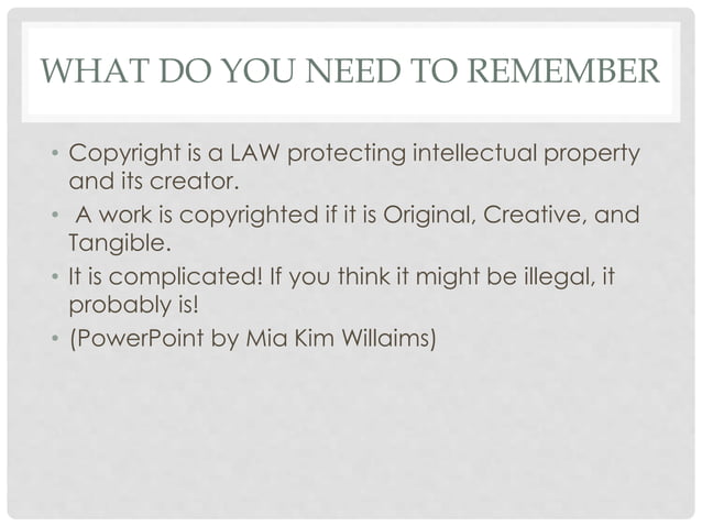 Copyright and Fair Use Presentation | PPTX