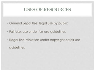 Copyright and Fair Use Presentation | PPTX