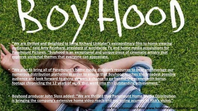 Boyhood Movie Case study | PPT