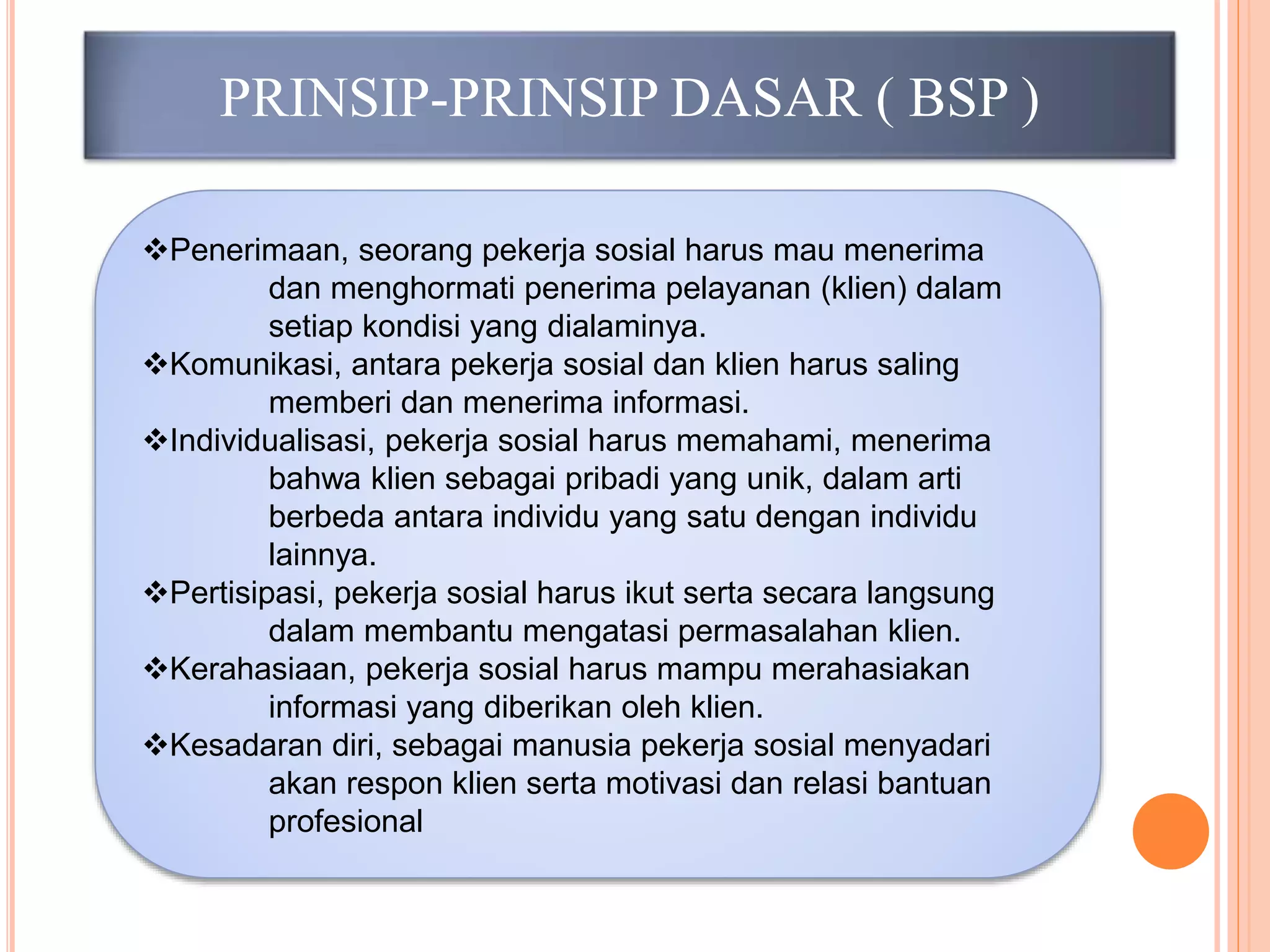 Bimbingan Sosisl Perorangan ( BSP ) | PPTX