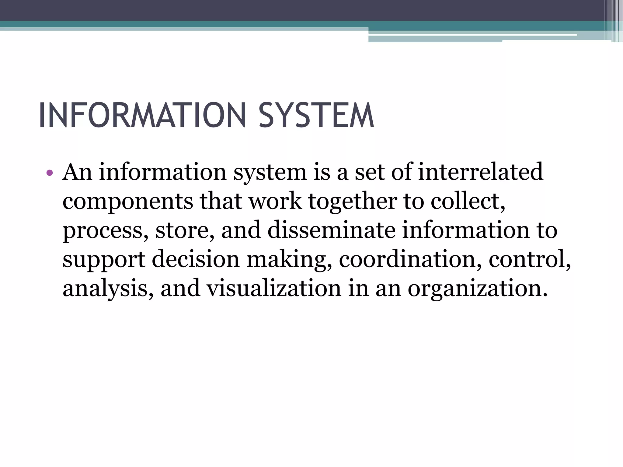 dimensions of information system | PPTX